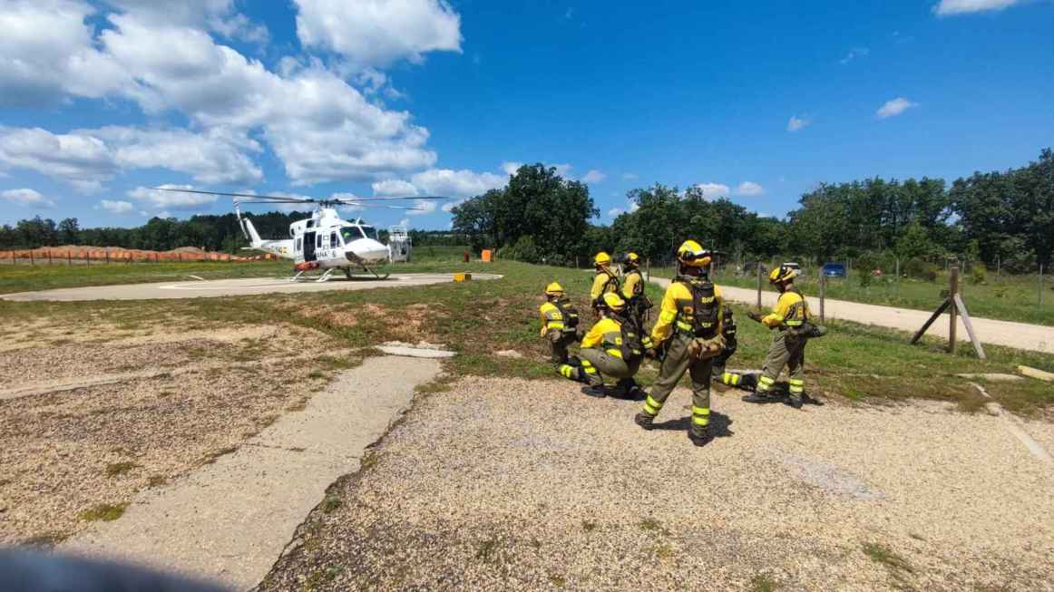 Las obras en nueva base de BRIF de Lubia siguen su curso