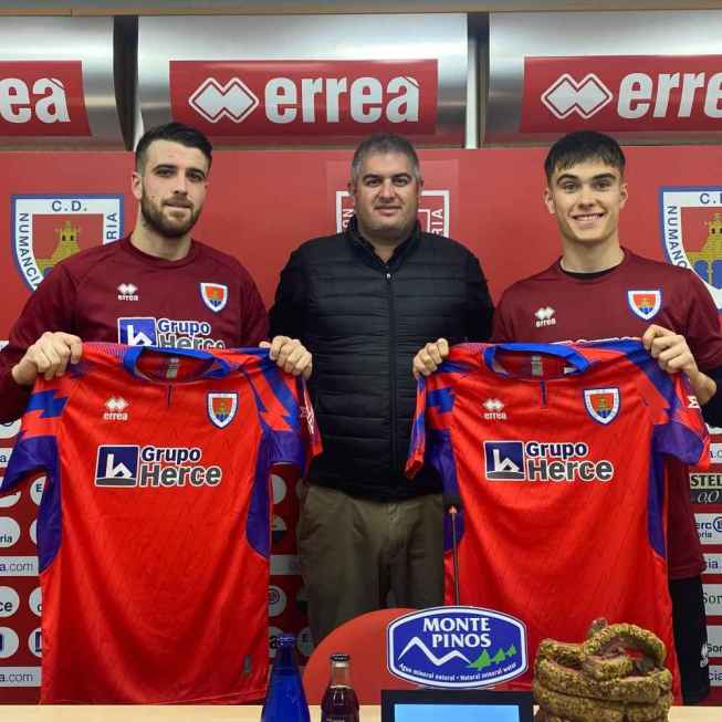El Numancia presenta sus dos nuevos centrales: Fabrizio Danese y Miguel ...